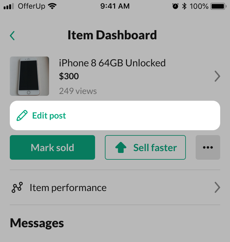 How To Edit My Post OfferUp Support